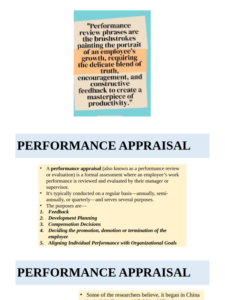 Understanding Performance Appraisal Process | PDF | Performance ...