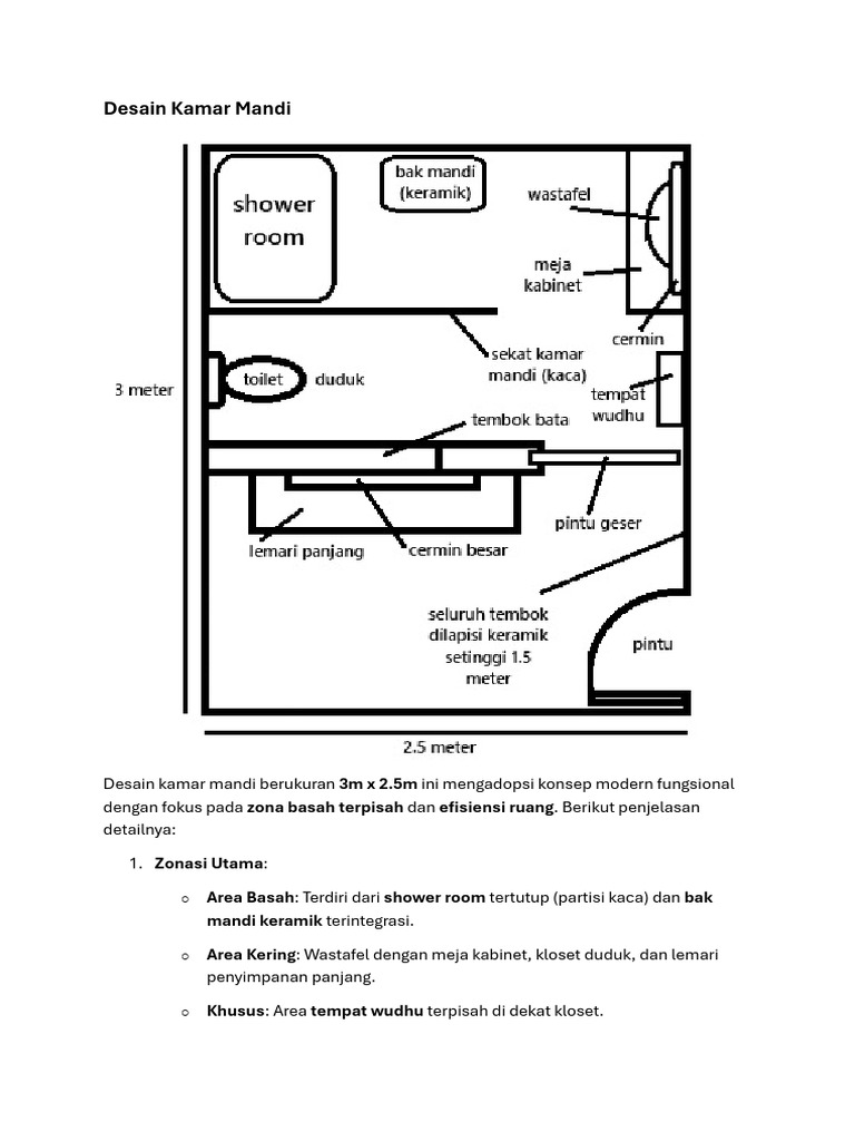 Desain Kamar Mandi | PDF
