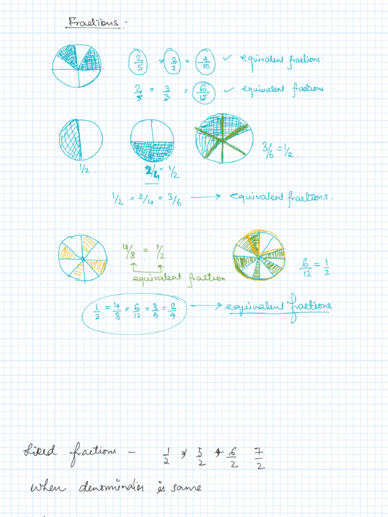 Fraction & Decimals (1) Grade 7 | PDF