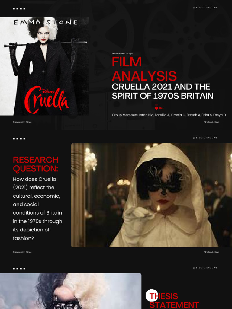 Film Analysis, Cruella de Vil | PDF