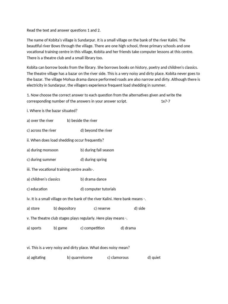 Class - 7 | PDF | Nobel Prize