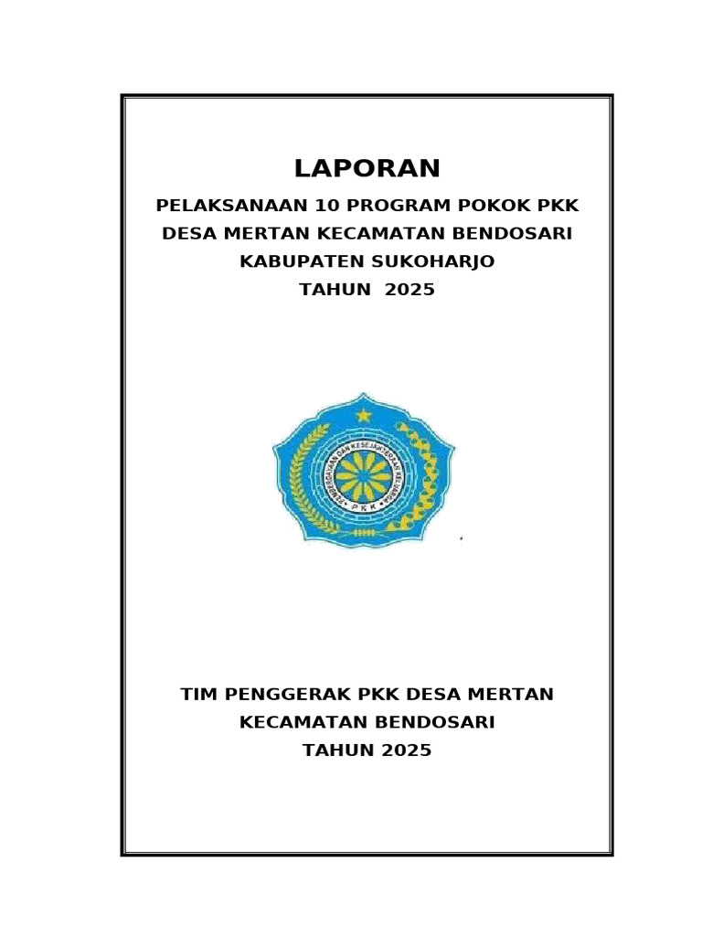 LAP. Tahunan PKK 2025 | PDF