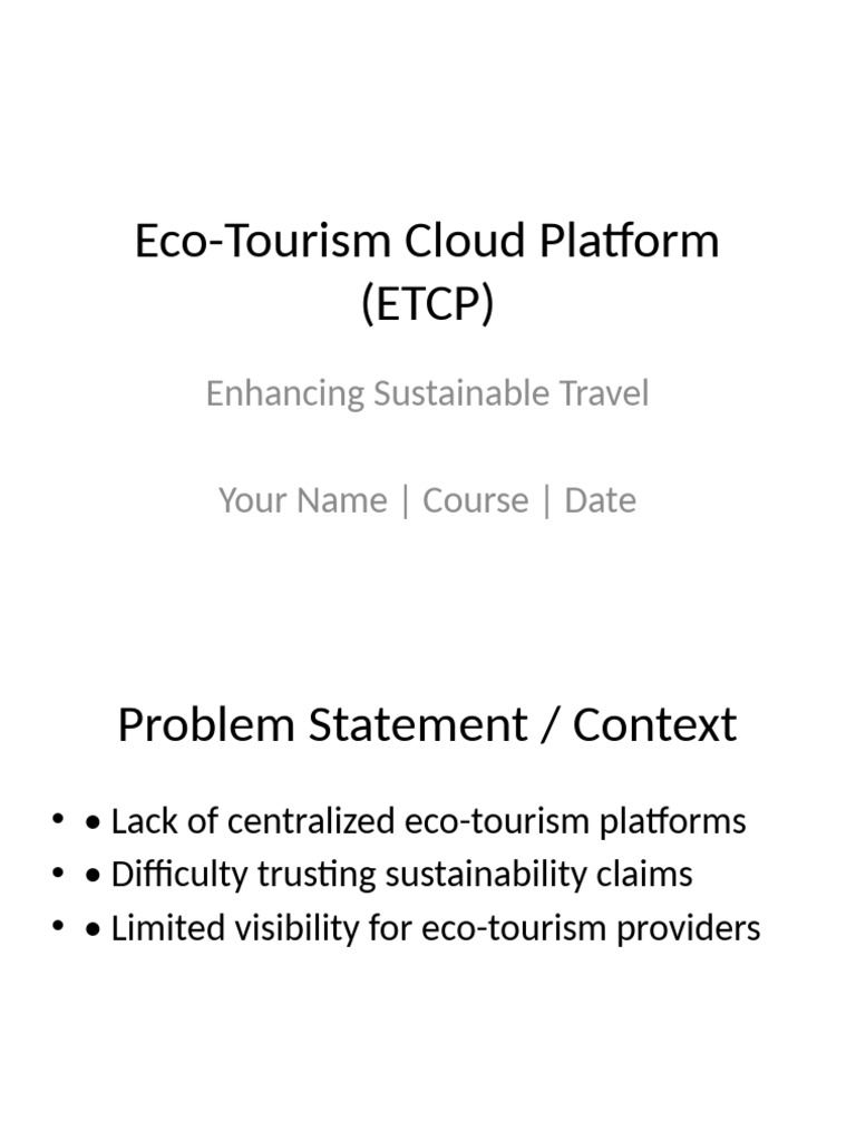 ETCP Presentation | PDF