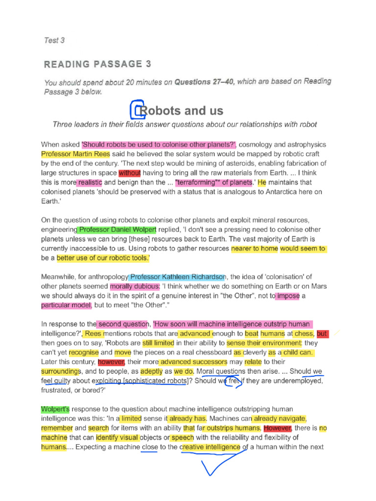 Unit 23 - (Đề) Robot and Us | PDF | Intelligence | Artificial Intelligence