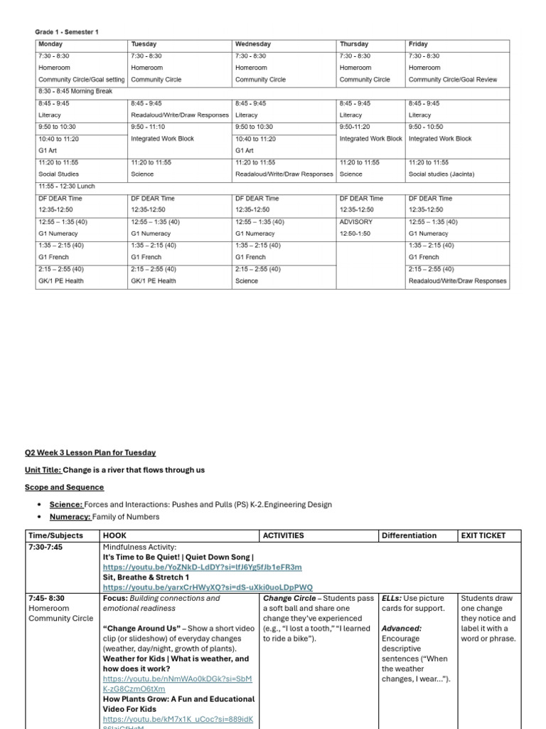 Grade 1 Q2 Week 3 Lesson Plans | PDF | Learning | Cognitive Science
