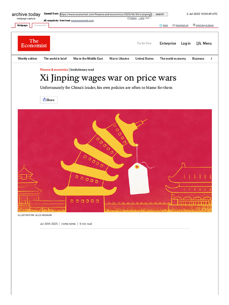 Xi Jinping Wages War On Price Wars | PDF | Economics | Supply Side ...
