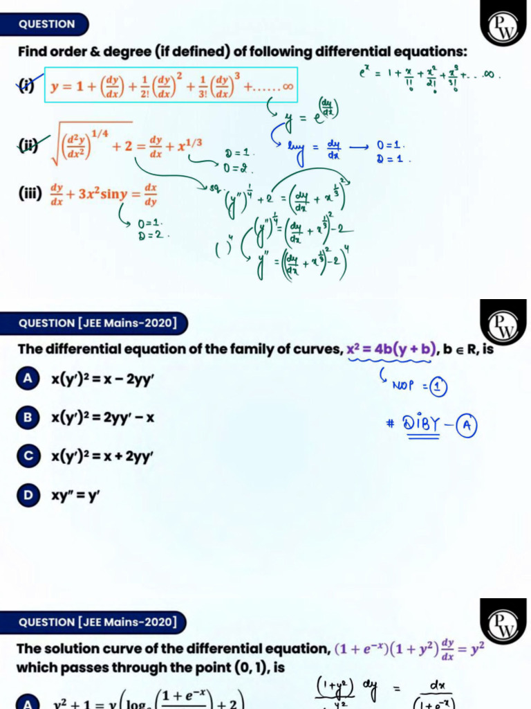Differential Equation 1 | PDF
