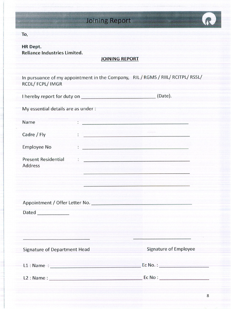 Joining Report | PDF