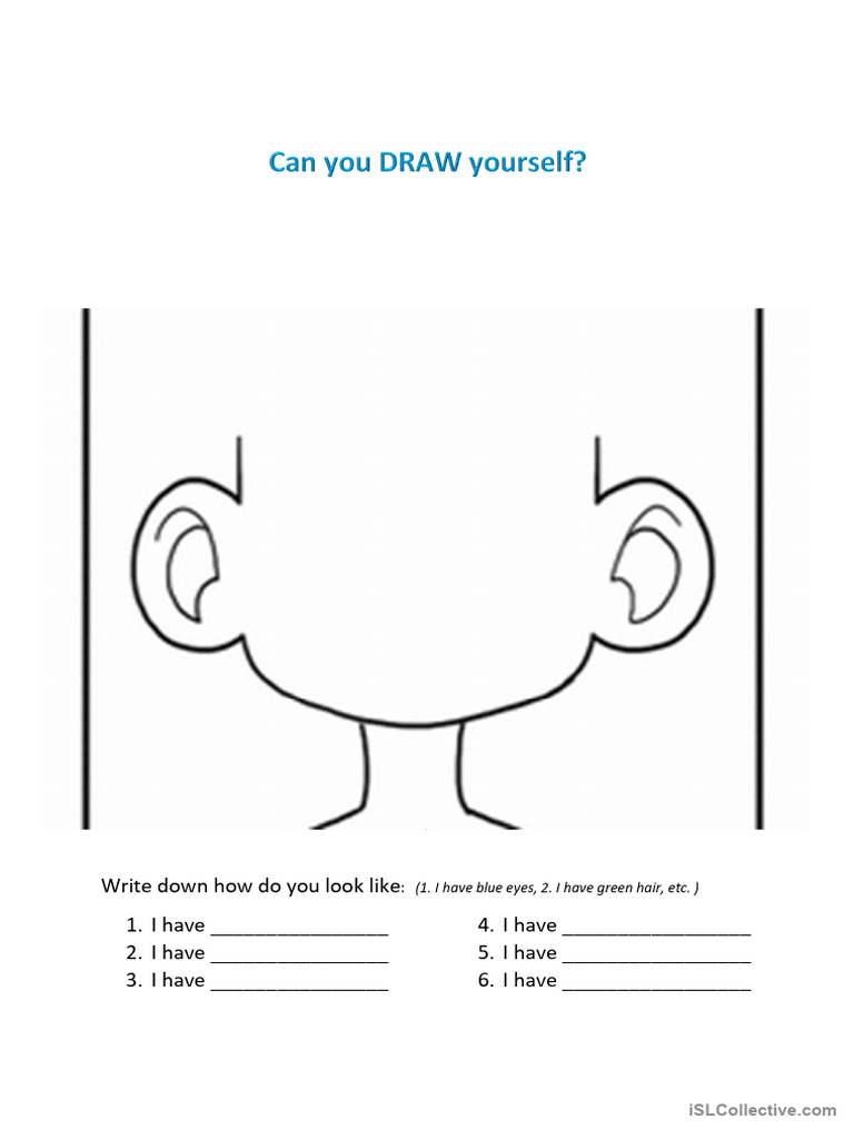 Draw Yourself - Body Parts | PDF