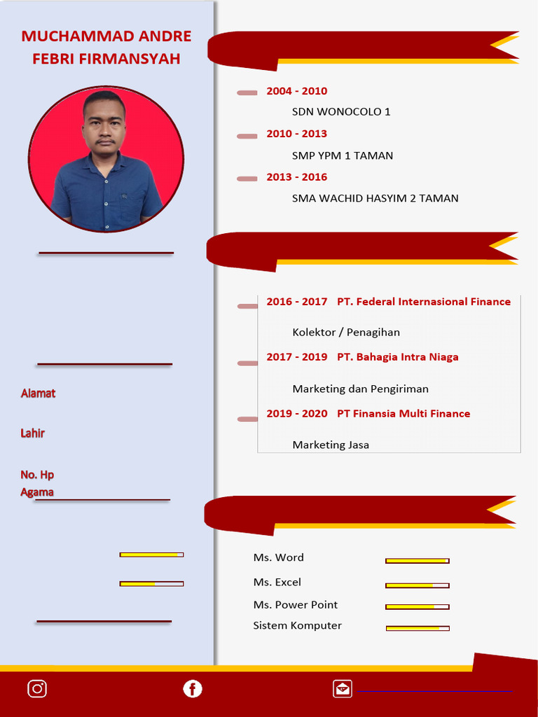 Muchammad Andre Febri Firmansyah: Riwayat Pendidikan | PDF