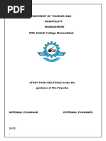 Karnataka Tourism Study Tour Report | PDF | Tourism
