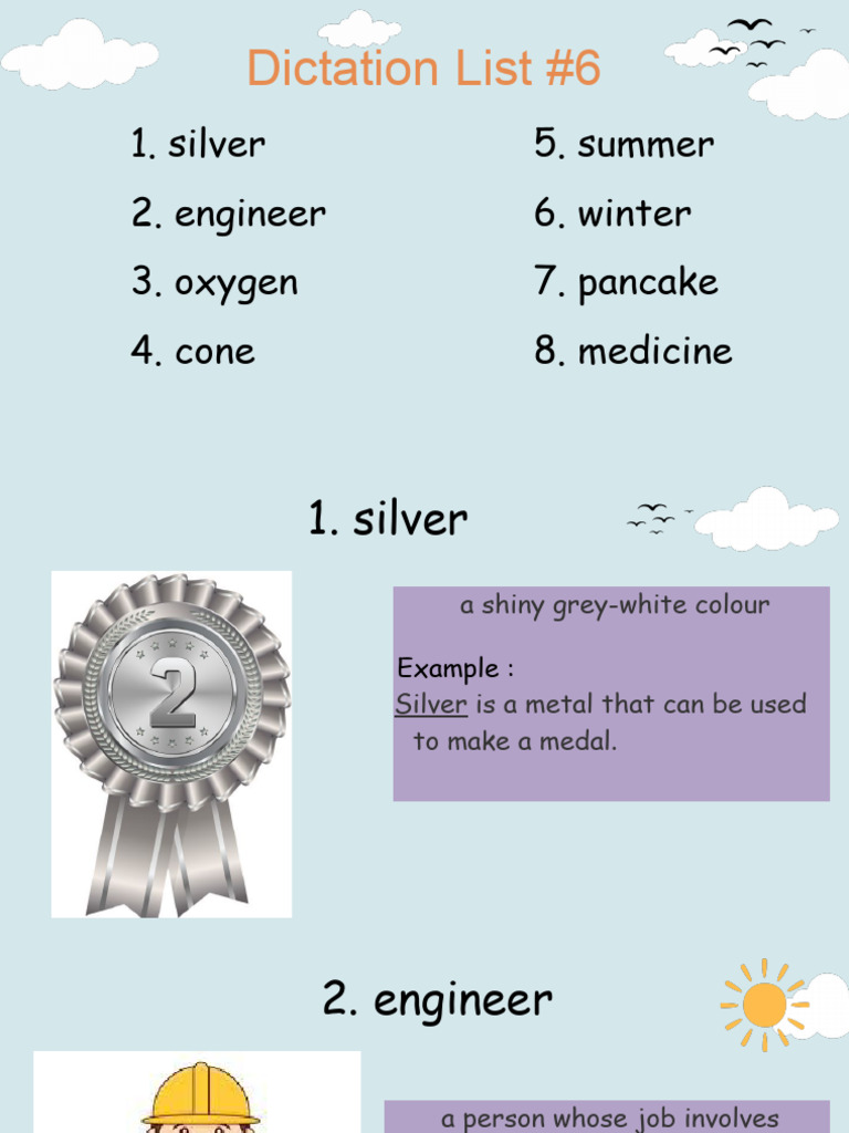 Dictation #6 | PDF
