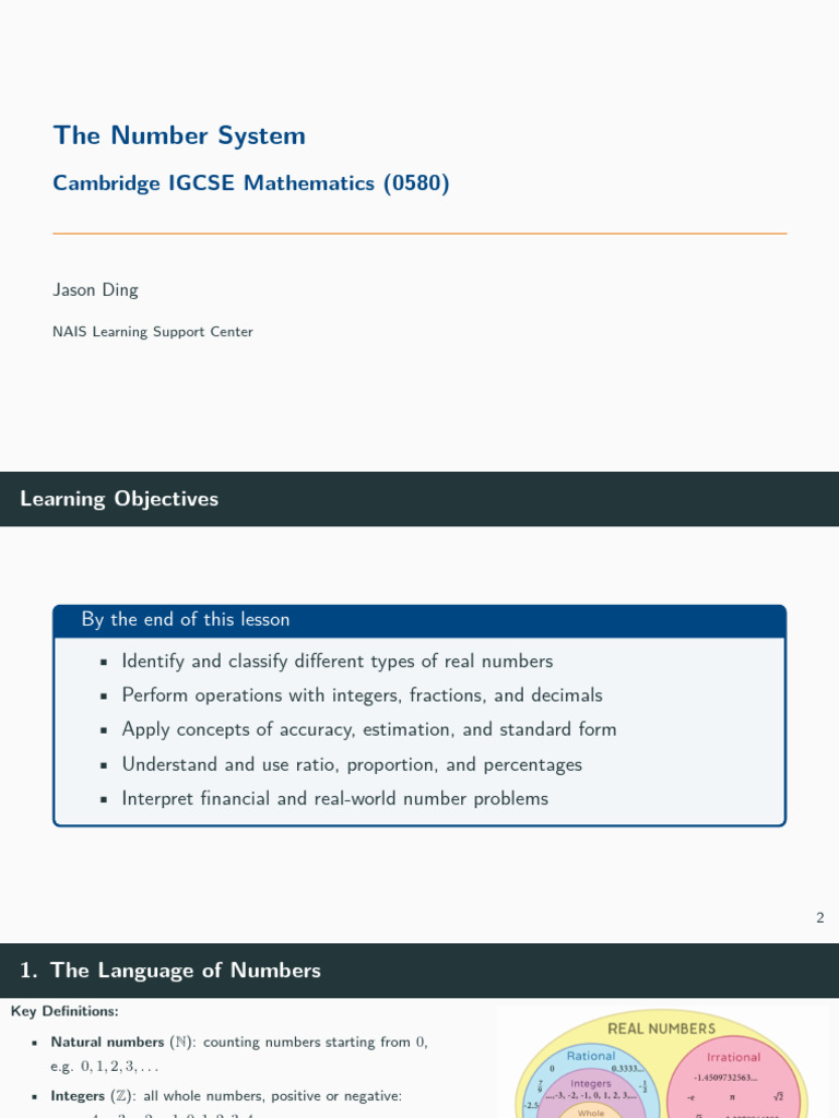 Understanding the Number System | PDF | Numbers | Multiplication