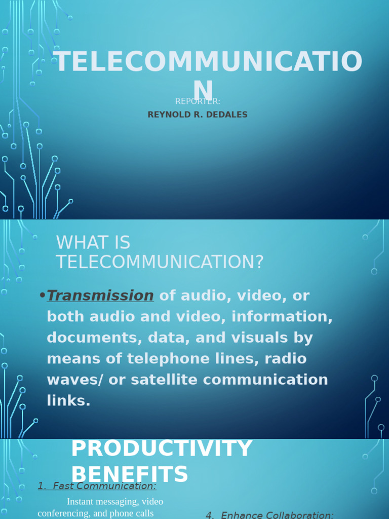 TELECOMMUNICATION Report | PDF