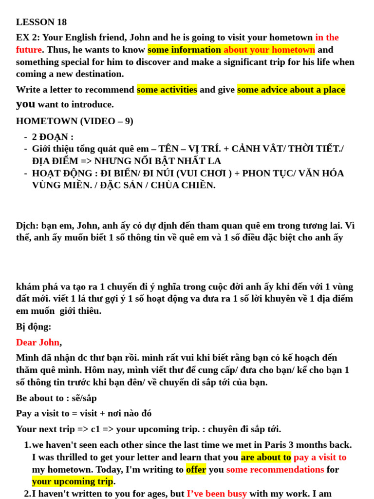 Lesson 18 | PDF | Vietnam
