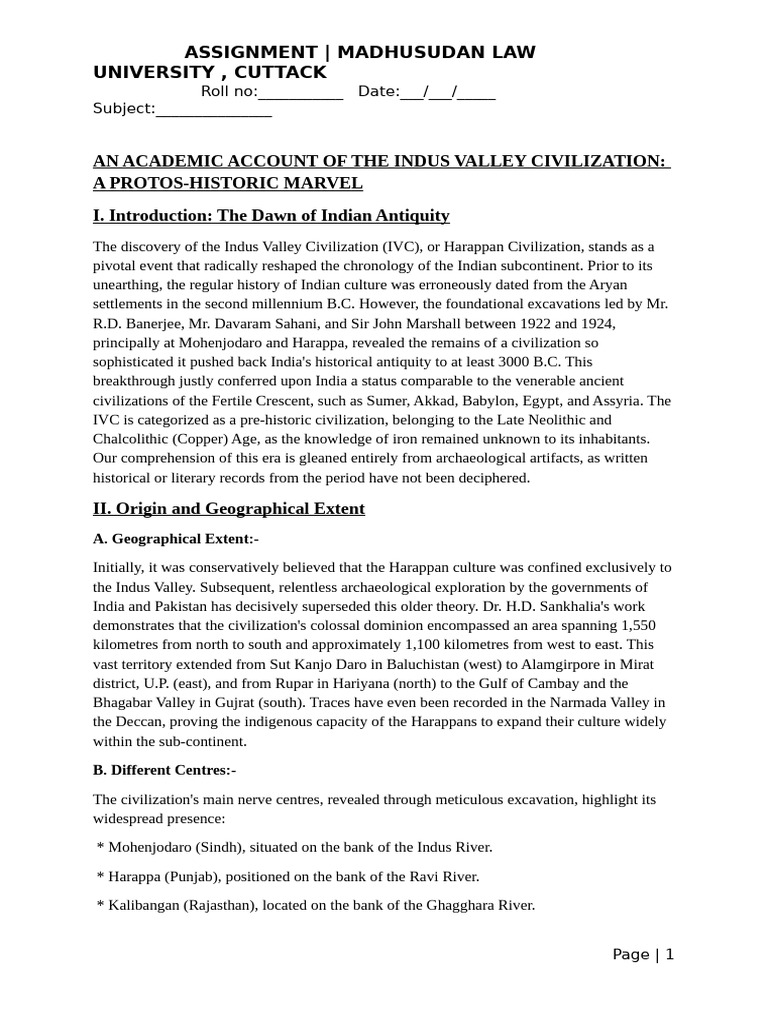 Indus Valley Civilization Overview | PDF | Shiva | Sumer