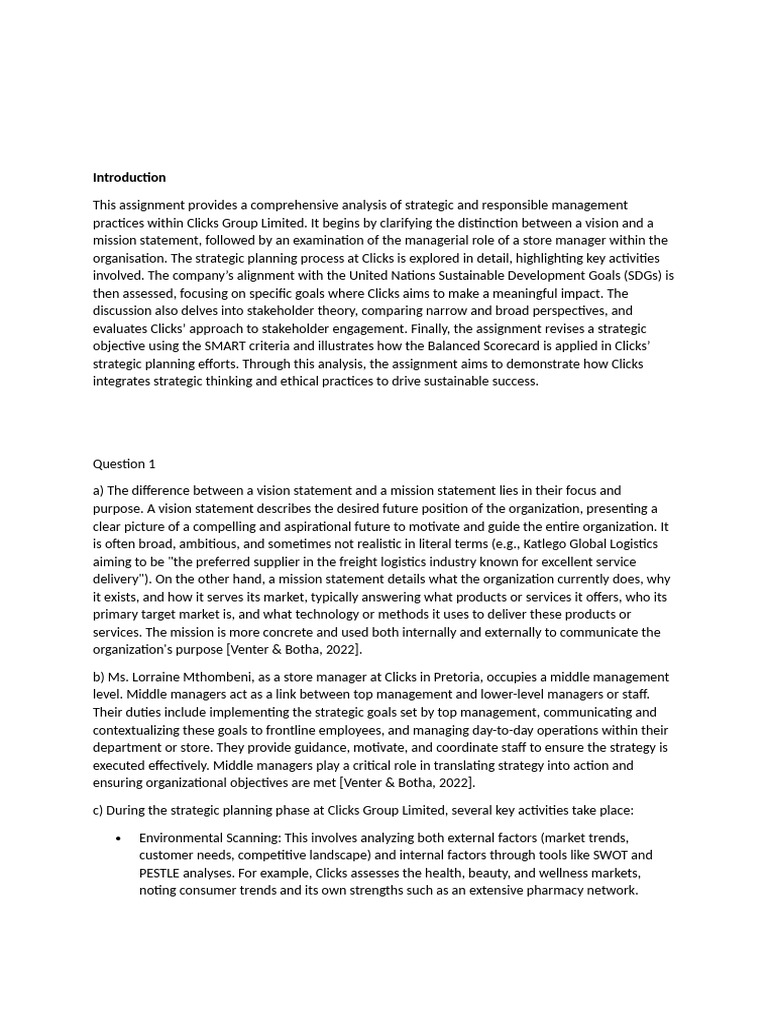 Introduction draft | PDF | Goal | Strategic Management