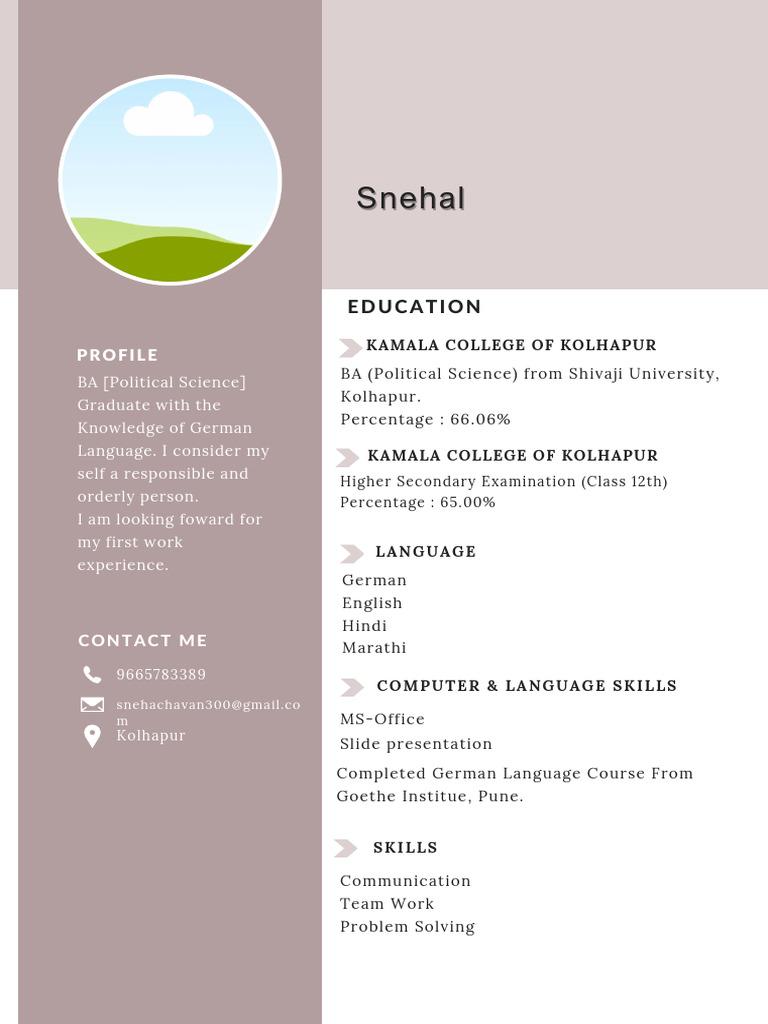 Political Science Graduate Seeking First Job | PDF