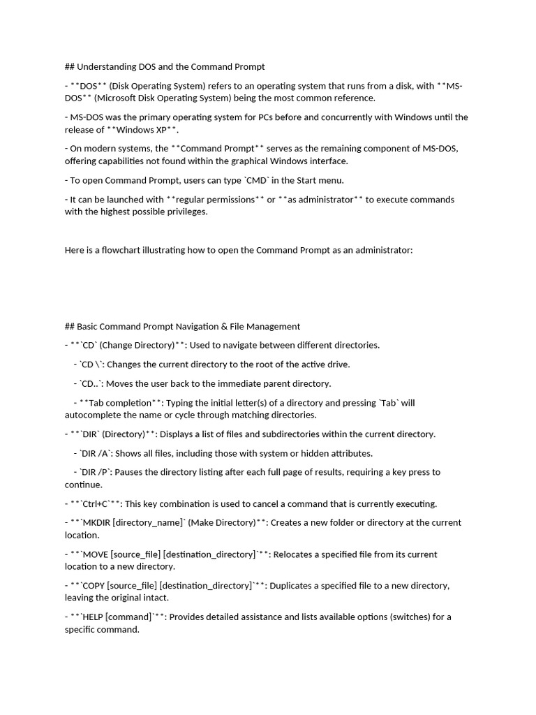 Understanding DOS and The Command Prompt | PDF | Command Line Interface | Ip Address