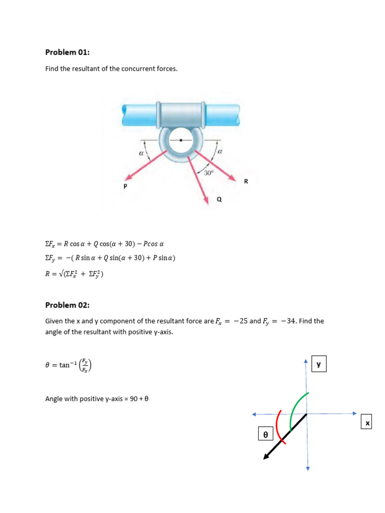 Resultant Forces Calculation Guide | PDF