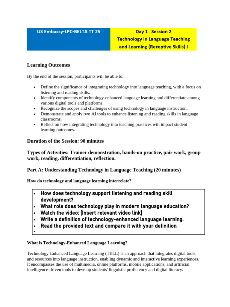 Enhancing Language Skills with AI Tools | PDF | Reading Comprehension ...