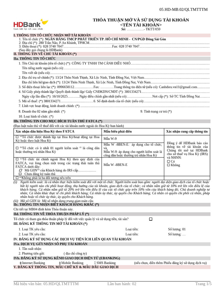 MB02-Thoa-thuan-mo-va-su-dung-tai-khoan 4 | PDF