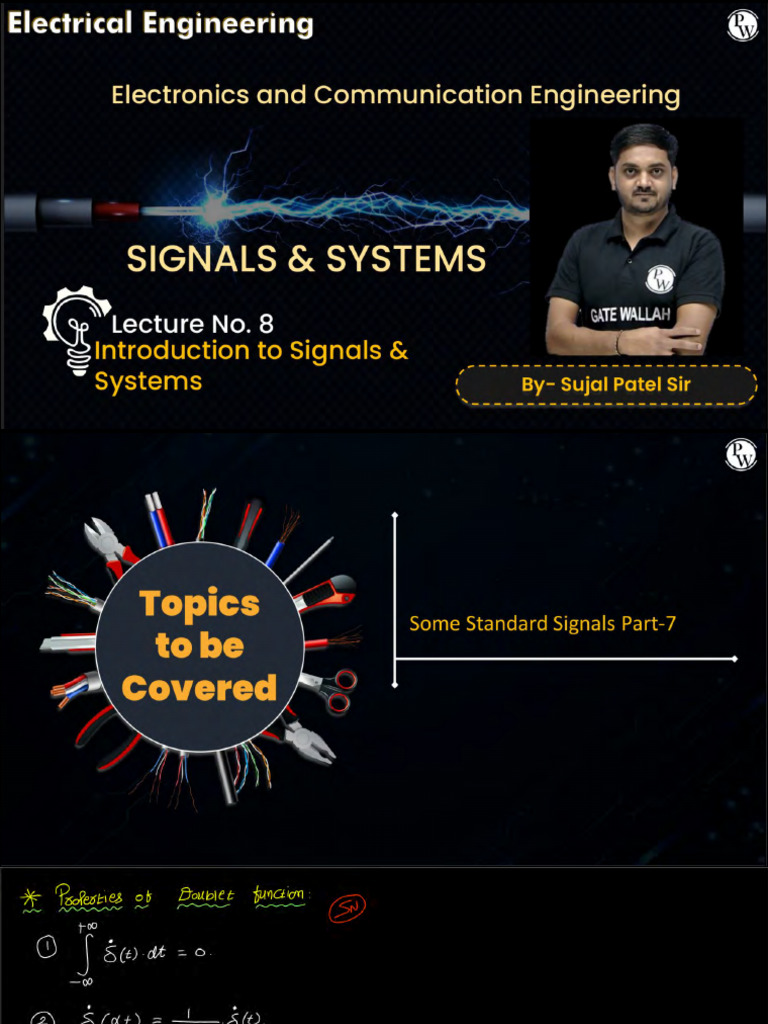 Introduction To Signals and Systems 08 - Class Notes-By Sujal Sir | PDF