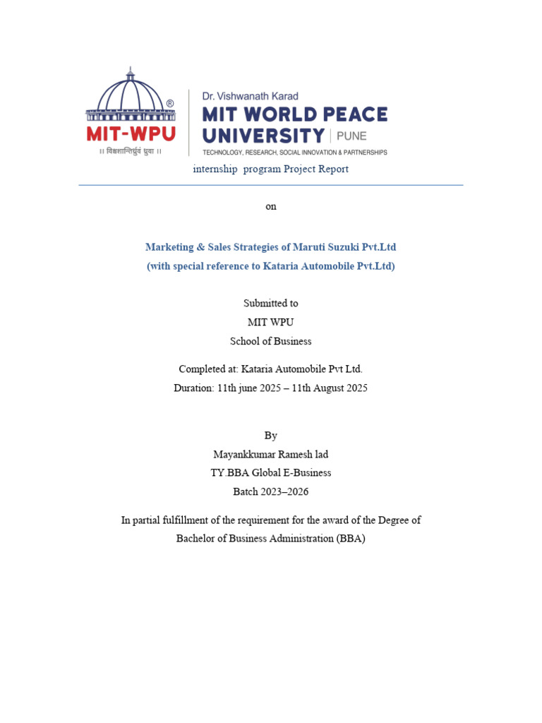 Mayankkumar Lad Internship Project 2025 Updated | PDF | Customer ...