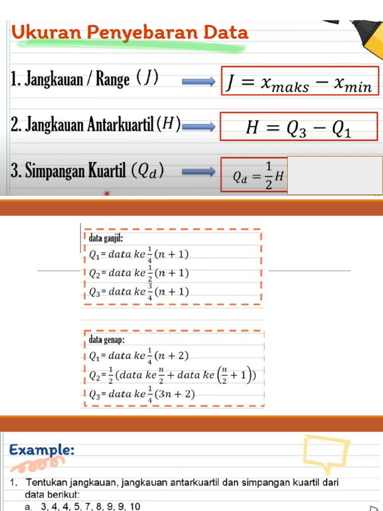 Ukuran Penyebaran Data | PDF