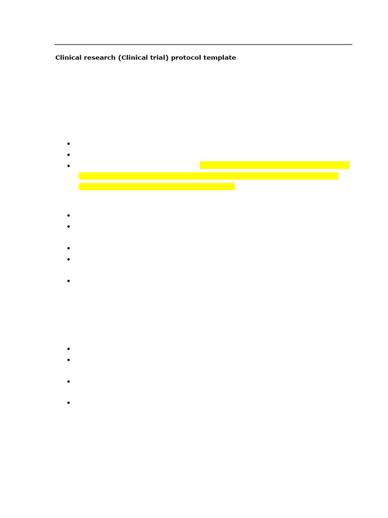 2 5 Clinical Research Protocol Template Pdf Clinical Trial In Vitro