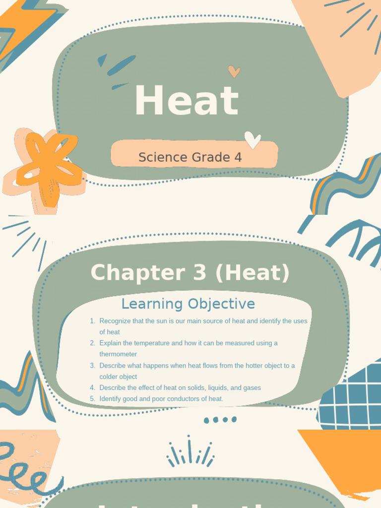Sources of Heat for Grade 4 Science | PDF | Thermal Expansion | Heat