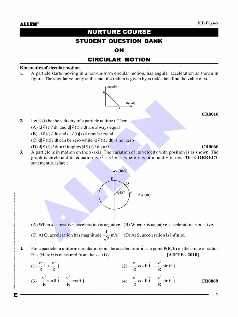 Circular Motion | PDF