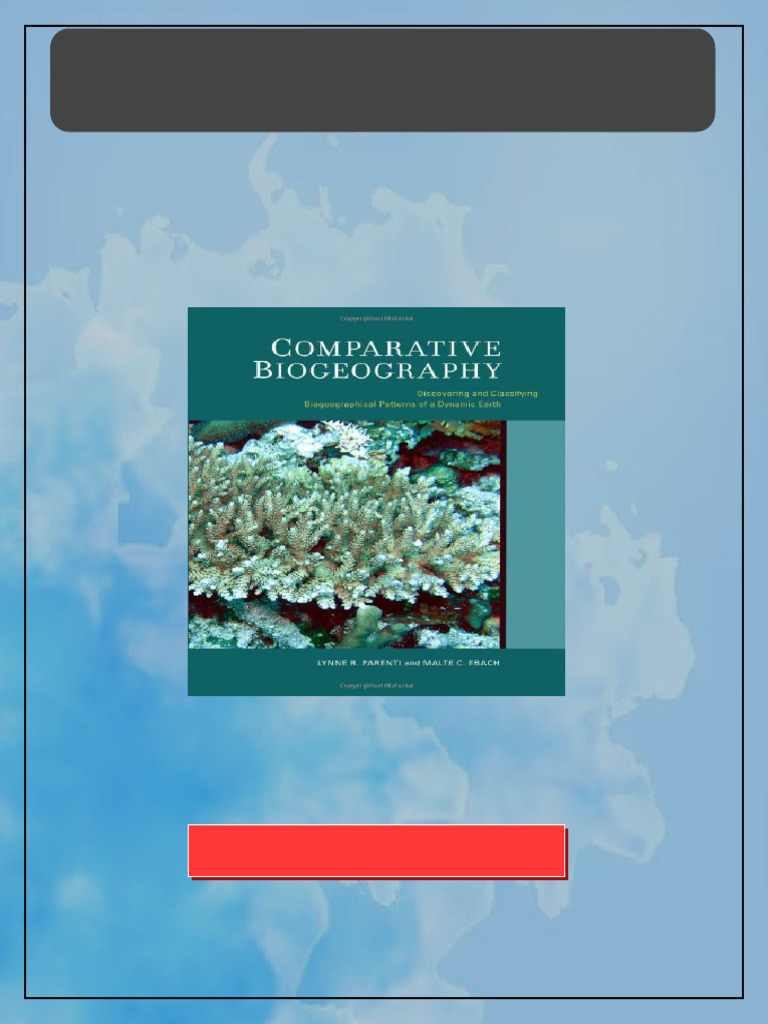 3614Comparative Biogeography Discovering and Classifying ...
