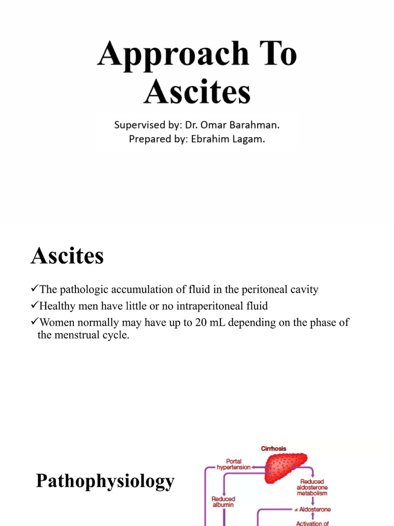 Approach To Patient With Ascites | PDF