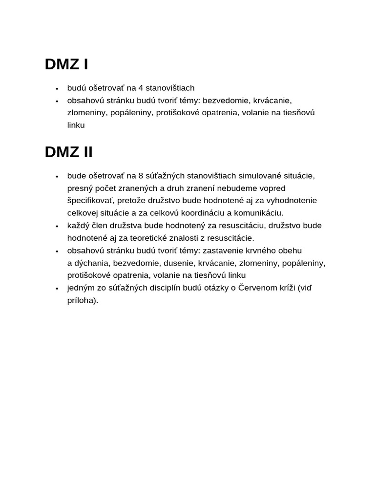 DMZ I, Ii | PDF