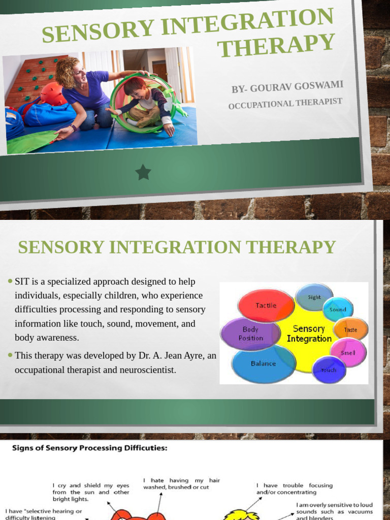 Sensory Integration Therapy Overview | PDF | Sensory Processing ...