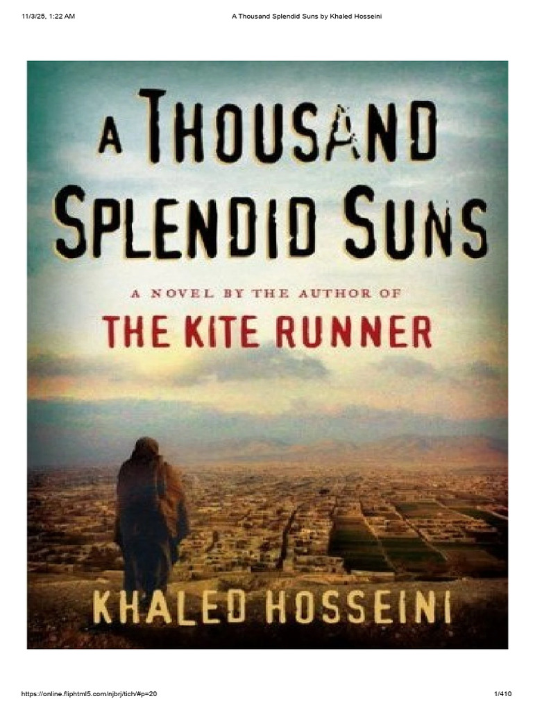 A Thousand Splendid Suns by Khaled Hosseini | PDF | American Novels | Afghanistan