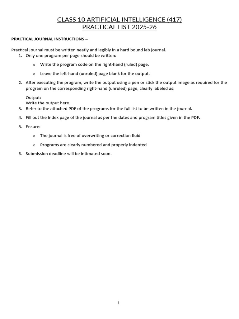 Class 10 Artificial Intelligence | PDF | Computing | Computer Programming