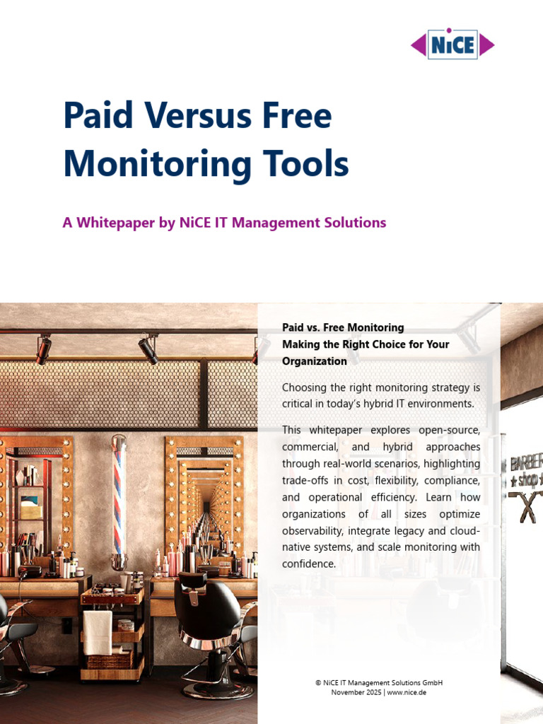 Paid vs. Free Monitoring Tools Guide | PDF | Cloud Computing | Analytics