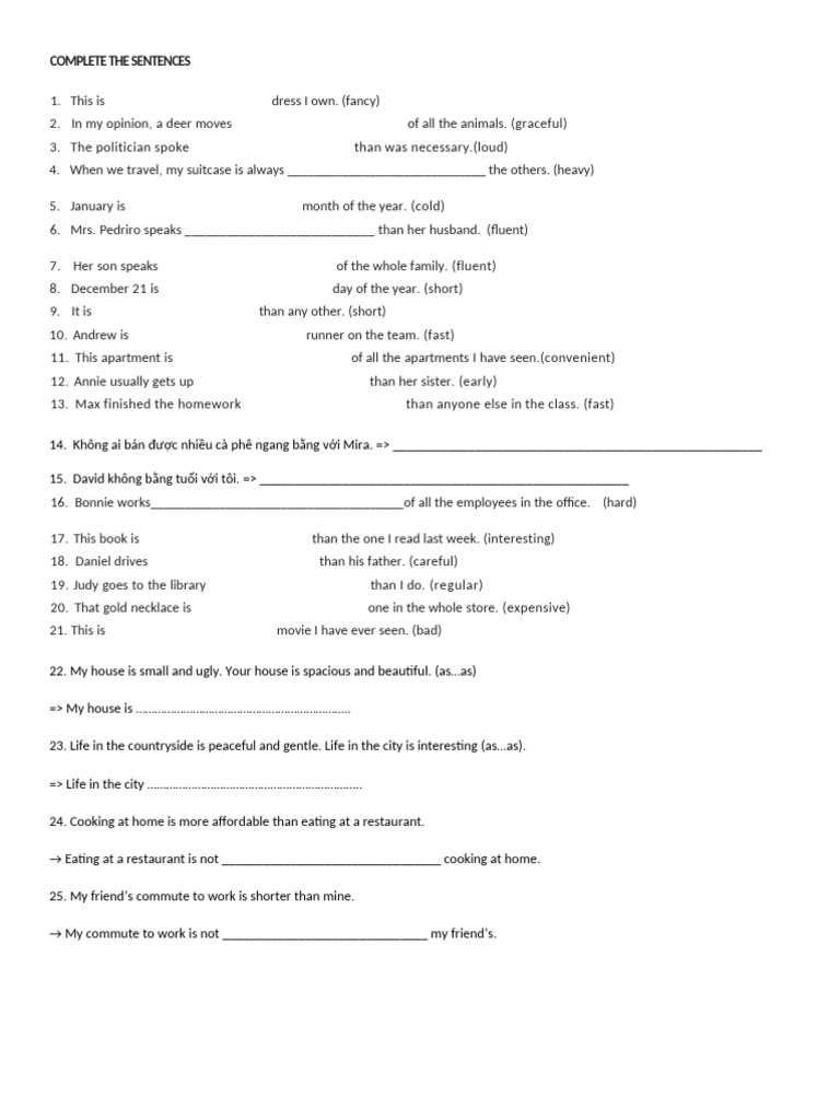 Comparatives and Superlatives Adjectives and Adverbs | PDF | Adverb