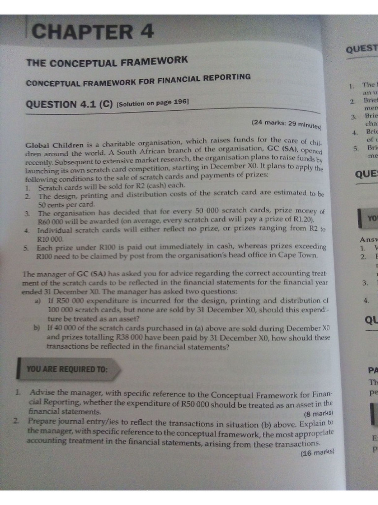 FIA 131 - Conceptual Framework (Q and A) | PDF