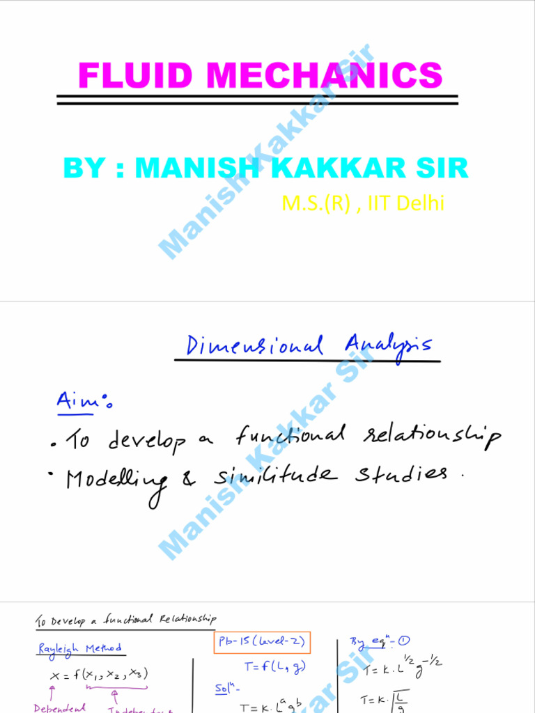 DIMENSIONAL ANALYSIS | PDF