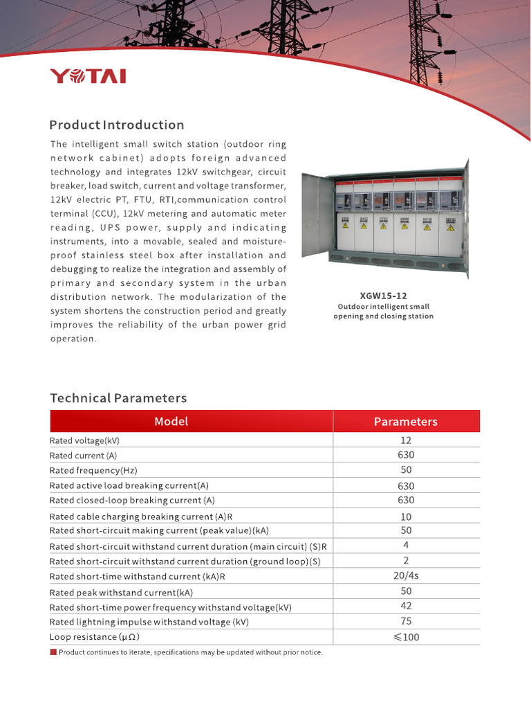 XGW15 12 Switchgear | PDF