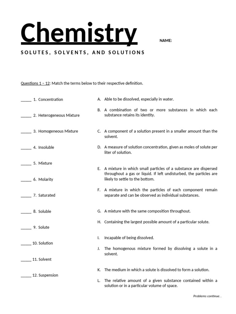 Understanding Solutions and Concentration | PDF | Mixture | Solubility