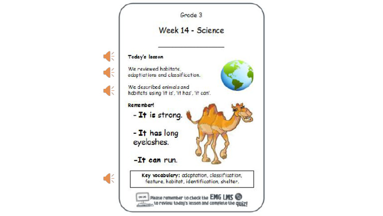 Agenda - Science Week 14 (Printable) | PDF