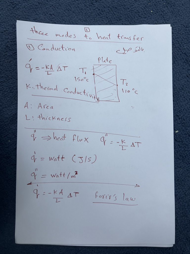 Heat Transfer First Exam | PDF