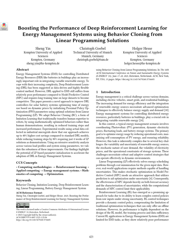 Enhance DRL in Energy Management Systems | PDF | Mathematical ...