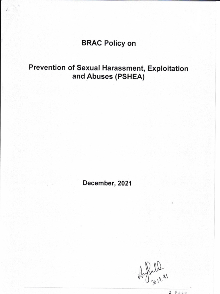 PSHEA | PDF | Sexual Harassment | Harassment