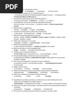 Basic Accounting MCQs with Answers | PDF | Expense | Income Statement