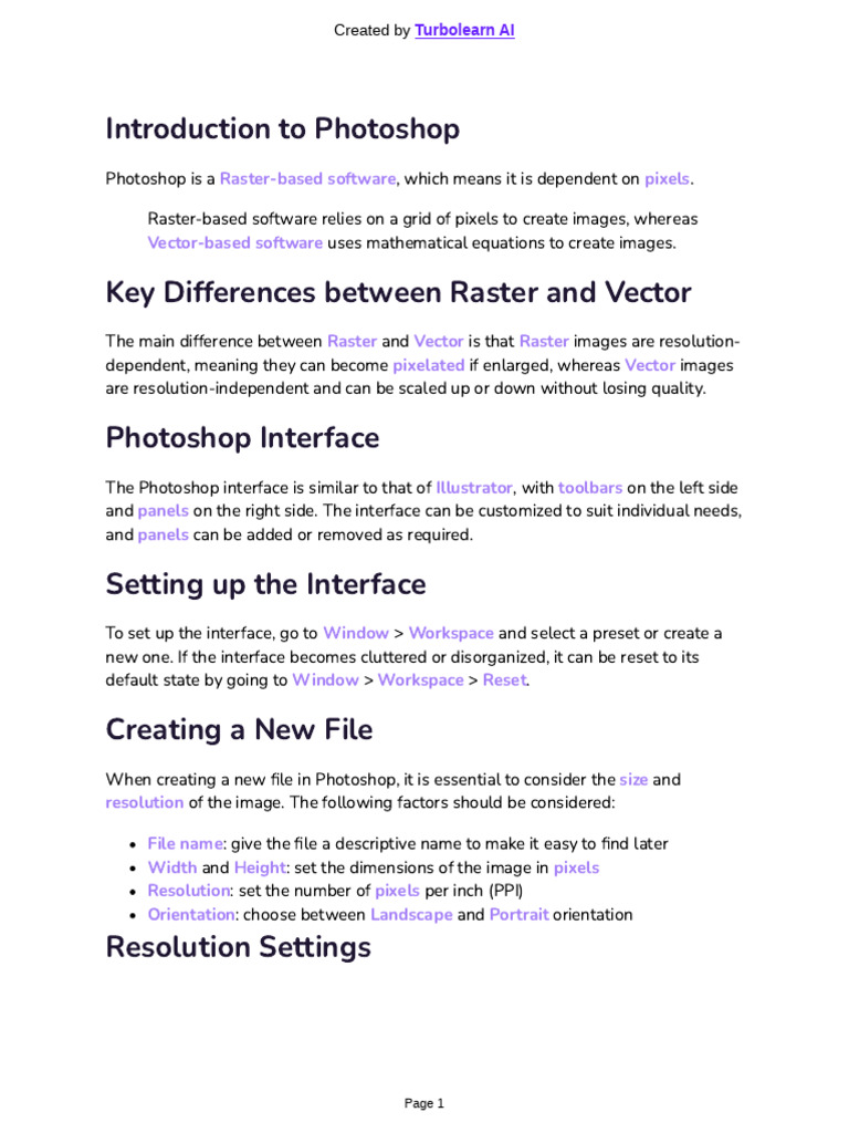 Introduction To Photoshop | PDF | Adobe Photoshop | Display Resolution